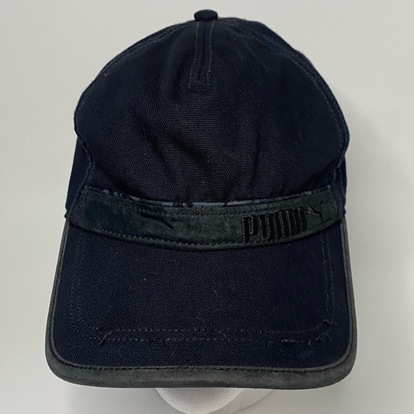 Puma | Accessories | Distressed Canvas Puma Conductors Strap Back Hat ...